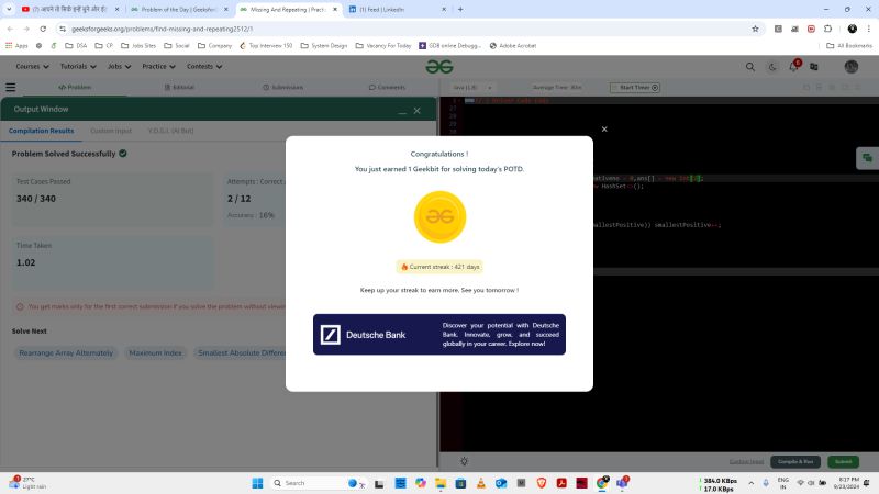 Sujal Sharma on LinkedIn: #potd #potd #geekstreak2024 #deutschebank #dsa Sujal Sharma on LinkedIn: #potd #potd #geekstreak2024 #deutschebank #dsa