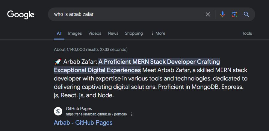 Arbab Zafar ⚡ on LinkedIn: #google #searchresults #linkedin Arbab Zafar ⚡ on LinkedIn: #google #searchresults #linkedin