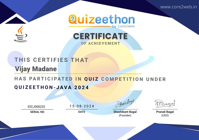 Vijay Madane on LinkedIn: #javaprogramming #continuouslearning # ... Vijay Madane on LinkedIn: #javaprogramming #continuouslearning # ...