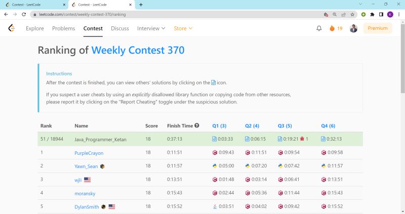 How I solved Leetcode Weekly Contest 370 | Ketan Gupta posted on the ... How I solved Leetcode Weekly Contest 370 | Ketan Gupta posted on the ...