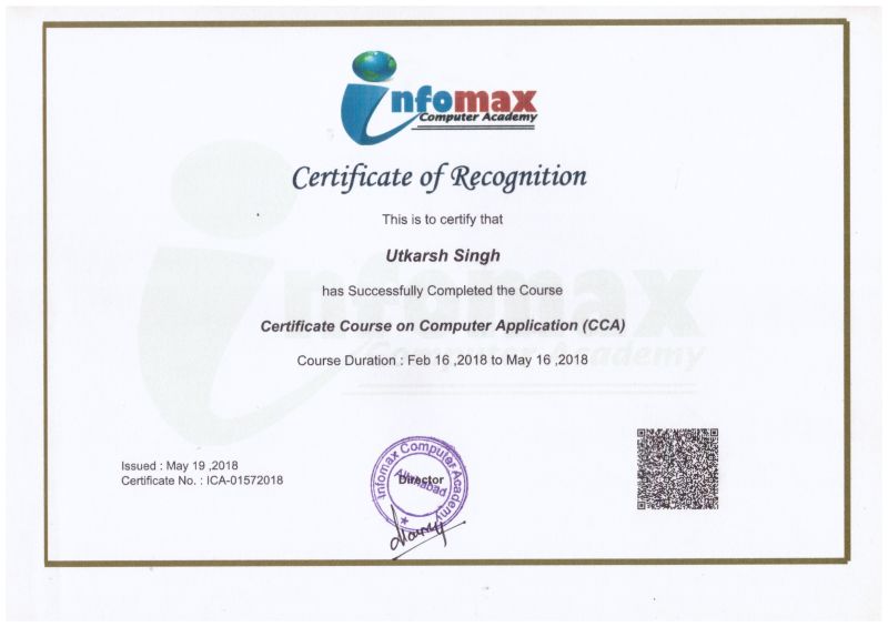 Utkarsh Singh on LinkedIn: Feeling great to Complete the Computer ... Utkarsh Singh on LinkedIn: Feeling great to Complete the Computer ...