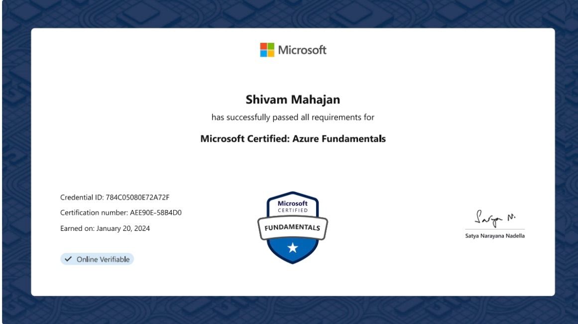 Shivam Mahajan on LinkedIn: #azure #microsoftazure #microsoft Shivam Mahajan on LinkedIn: #azure #microsoftazure #microsoft