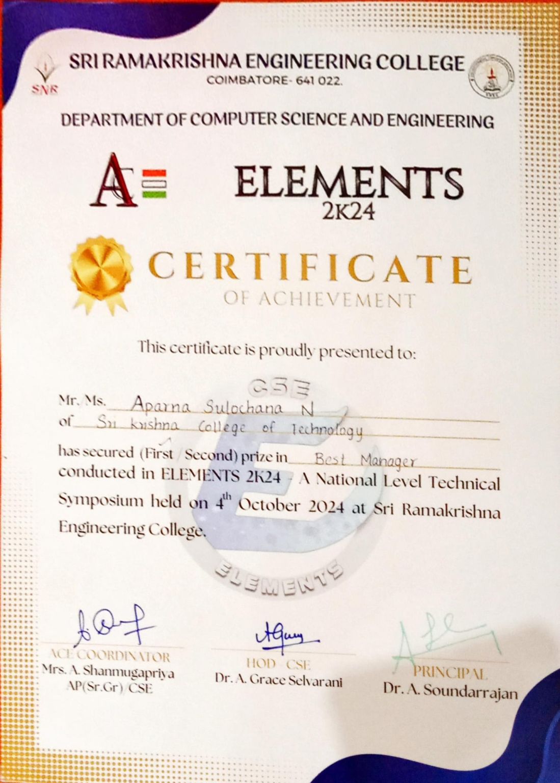 APARNA SULOCHANA N on LinkedIn: #srikrishnacollegeoftechnology APARNA SULOCHANA N on LinkedIn: #srikrishnacollegeoftechnology