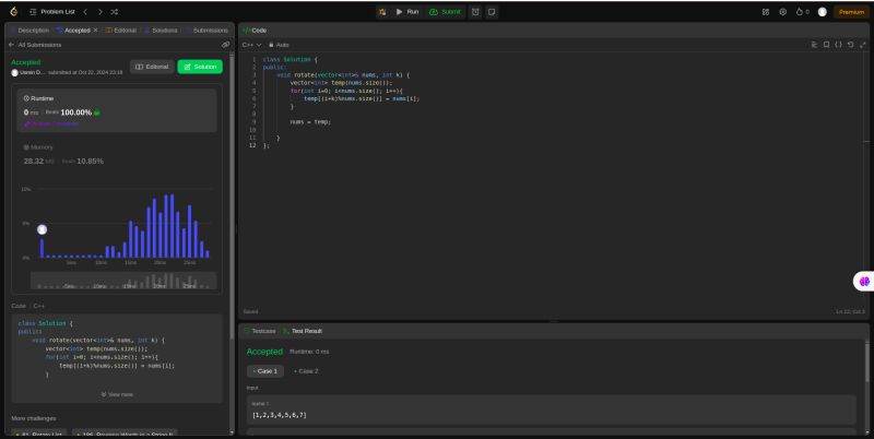 Usmin Dhakal on LinkedIn: #100daysofcode #leetcode #arrayrotation # ... Usmin Dhakal on LinkedIn: #100daysofcode #leetcode #arrayrotation # ...