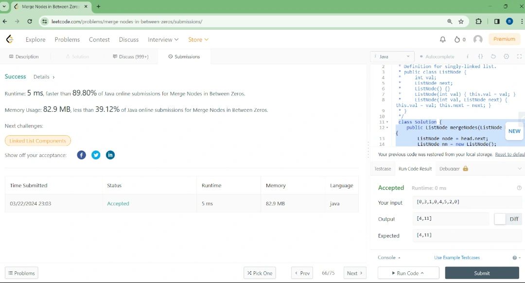 Samarth Bide on LinkedIn: #leetcodechallenge #codingjourney #day64of350 ... Samarth Bide on LinkedIn: #leetcodechallenge #codingjourney #day64of350 ...