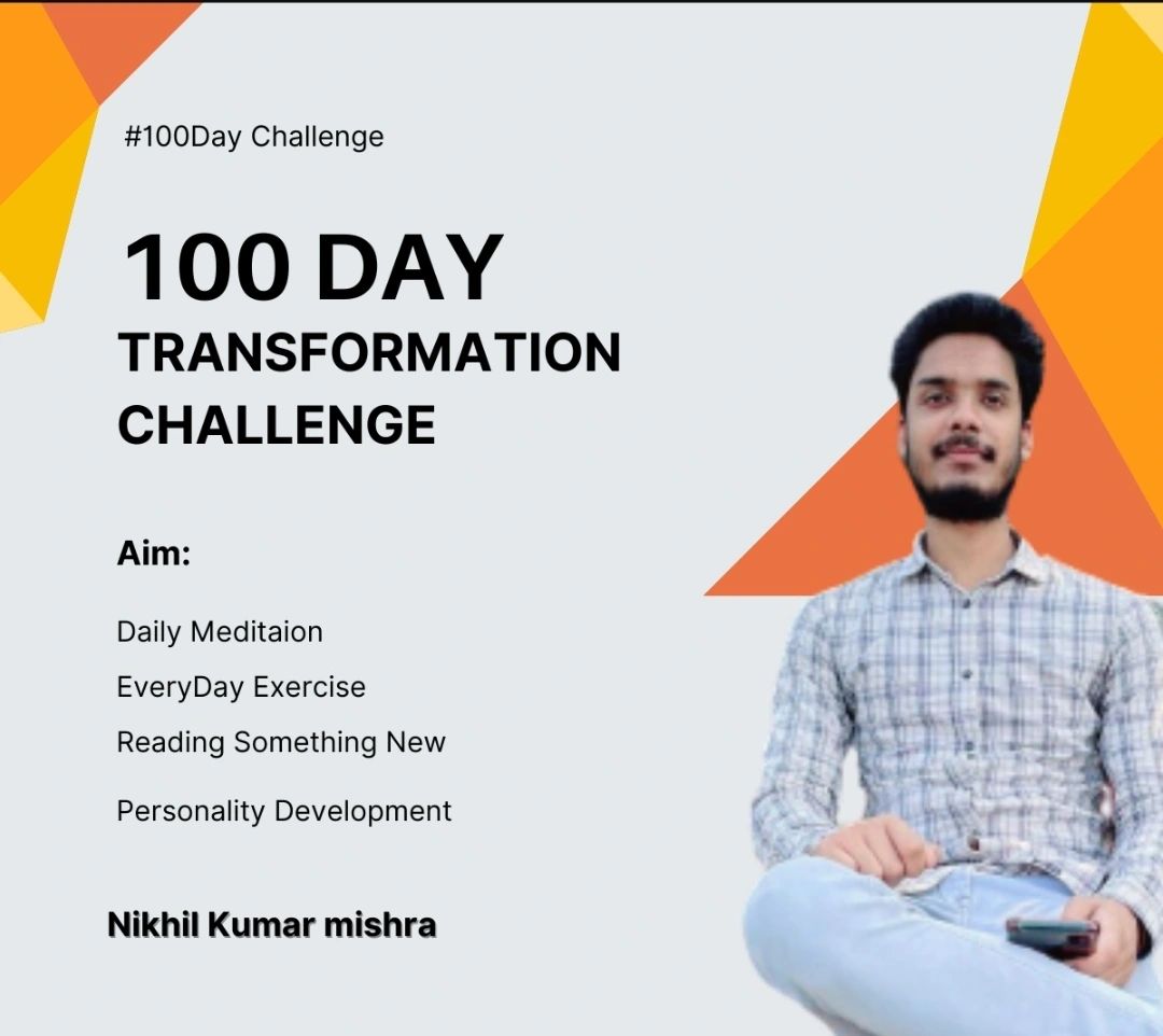 🚀 Exciting Journey Begins: Day 1 of My 100-Day Transformation Challenge ... 🚀 Exciting Journey Begins: Day 1 of My 100-Day Transformation Challenge ...