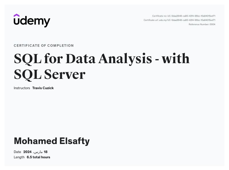 Mohamed Elsafty on LinkedIn: #sql #sqlqueries #dataanalytics # ... Mohamed Elsafty on LinkedIn: #sql #sqlqueries #dataanalytics # ...
