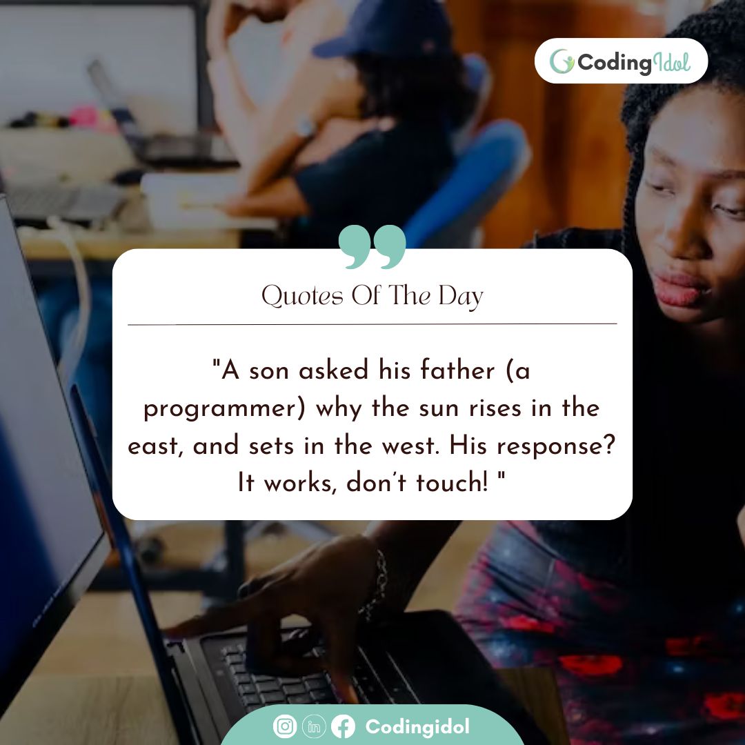 CodingIdol on LinkedIn: #programmingquote #programming #coding #quotes ... CodingIdol on LinkedIn: #programmingquote #programming #coding #quotes ...