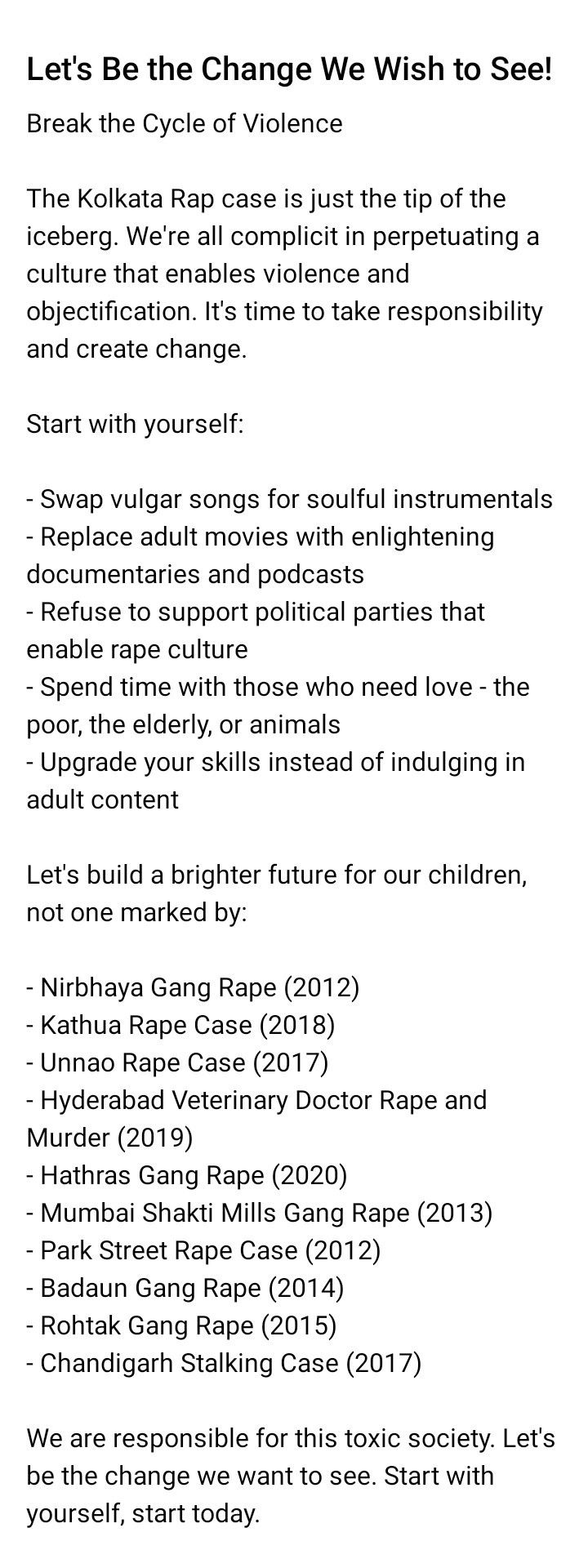 Sandeep Prajapati on LinkedIn: let's change Sandeep Prajapati on LinkedIn: let's change