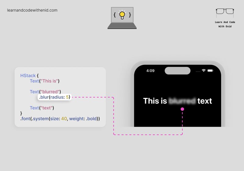 Learn And Code With Enid on LinkedIn: SwiftUI Tip💡 Easily apply a blur ... Learn And Code With Enid on LinkedIn: SwiftUI Tip💡 Easily apply a blur ...