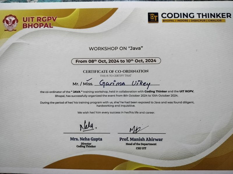 Garima Uikey on LinkedIn: #learning #volunteering #growth #coding #cse ... Garima Uikey on LinkedIn: #learning #volunteering #growth #coding #cse ...