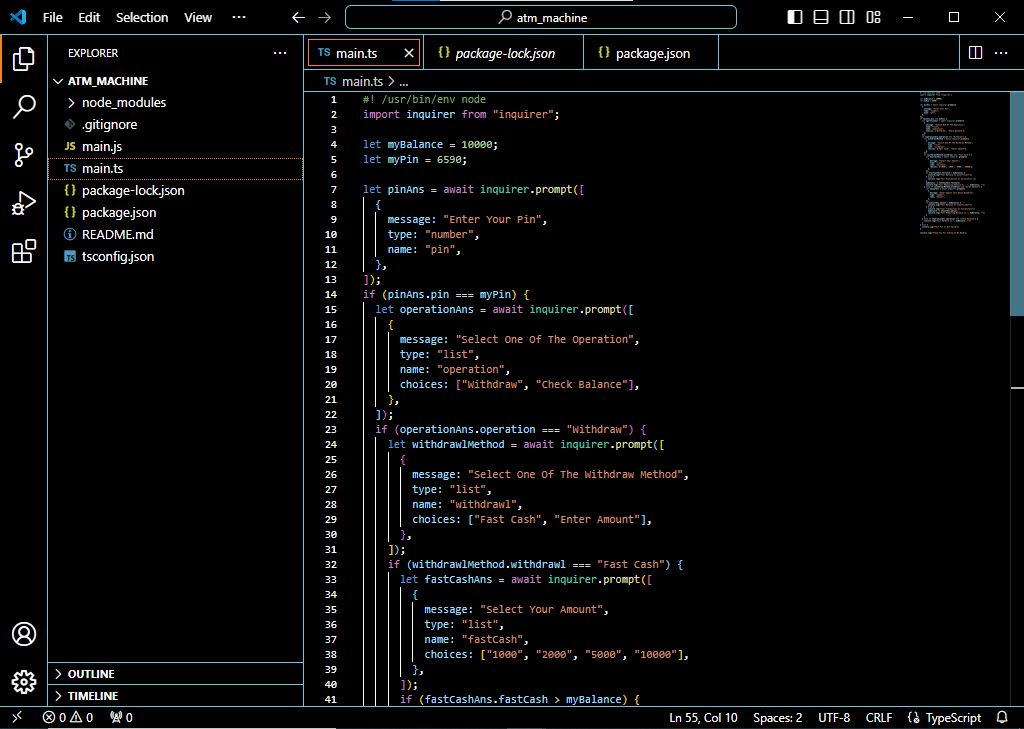 #atmmachine #nodejs #github #bankingsolution | Muhammad Huzaifa Ramzan #atmmachine #nodejs #github #bankingsolution | Muhammad Huzaifa Ramzan