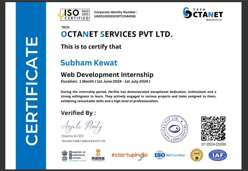 SUBHAM KEWAT on LinkedIn: I am thrilled to announce that I have ... SUBHAM KEWAT on LinkedIn: I am thrilled to announce that I have ...