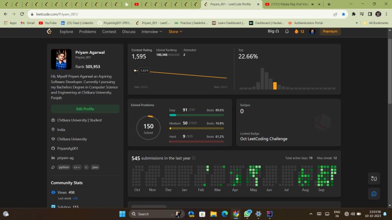 Priyam Agarwal on LinkedIn: #leetcode #coding #problemsolving # ... Priyam Agarwal on LinkedIn: #leetcode #coding #problemsolving # ...