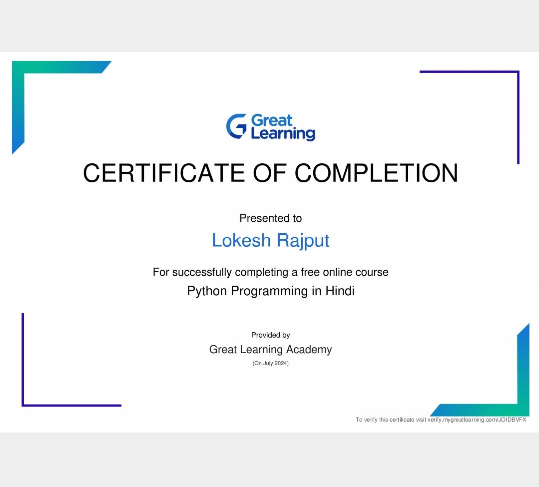 Lokesh Rajput on LinkedIn: #python #programming #pythoninhindi # ... Lokesh Rajput on LinkedIn: #python #programming #pythoninhindi # ...