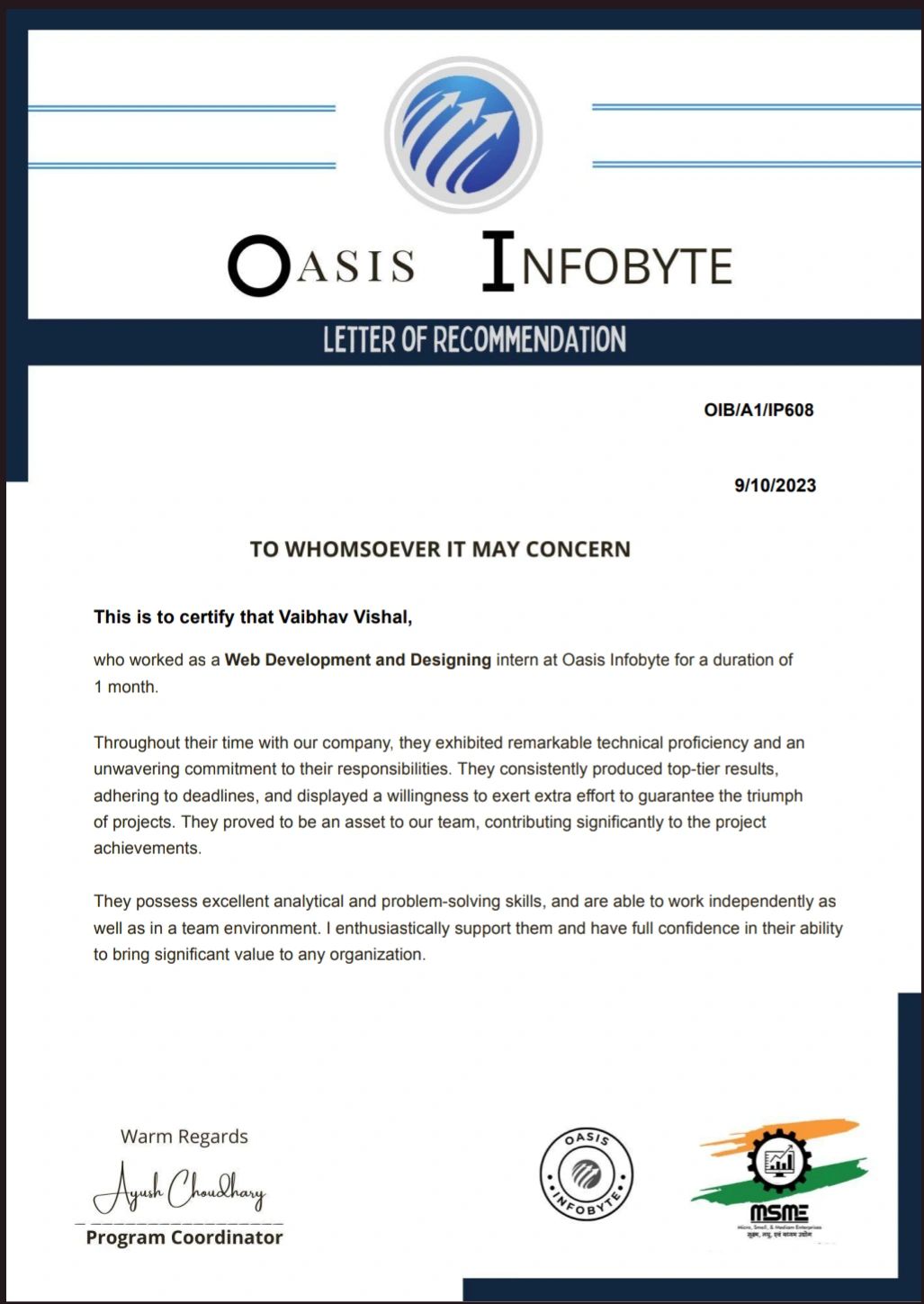 #webdevelopment #internshipsuccess #recommendations #oasisinfobyte ... #webdevelopment #internshipsuccess #recommendations #oasisinfobyte ...