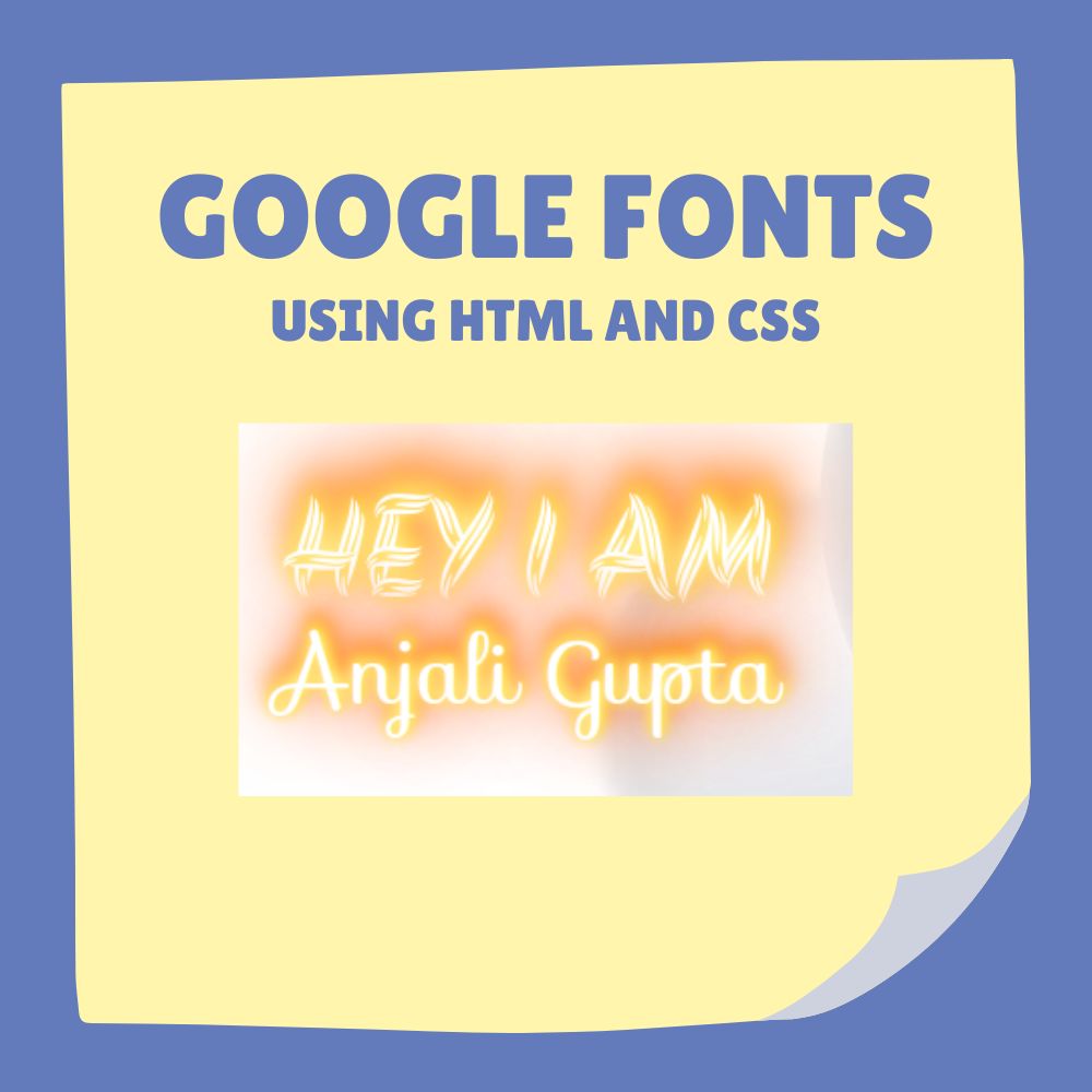 Anjali Gupta on LinkedIn: #googlefonts #html #css #html5 #css3 Anjali Gupta on LinkedIn: #googlefonts #html #css #html5 #css3