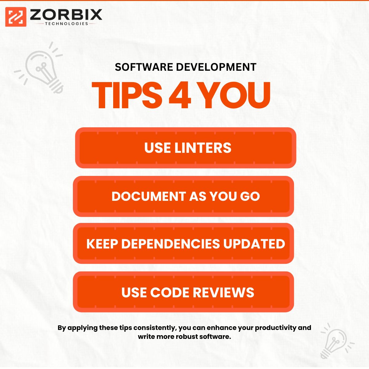 Zorbix Technologies on LinkedIn: #softwaredevelopment #programmingtips ... Zorbix Technologies on LinkedIn: #softwaredevelopment #programmingtips ...