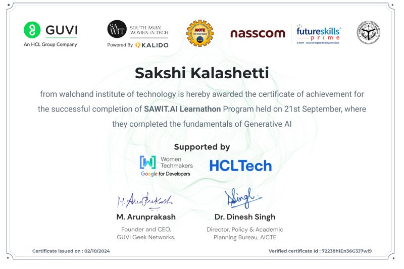 Sakshi Kalashetti on LinkedIn: Exciting news! 🎉 I had the incredible ... Sakshi Kalashetti on LinkedIn: Exciting news! 🎉 I had the incredible ...
