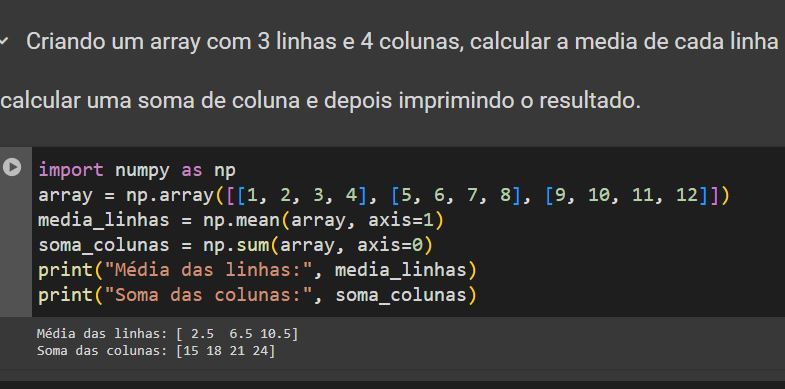 A biblioteca NumPy (Numerical Puthon) proporciona uma forma eficiente ... A biblioteca NumPy (Numerical Puthon) proporciona uma forma eficiente ...