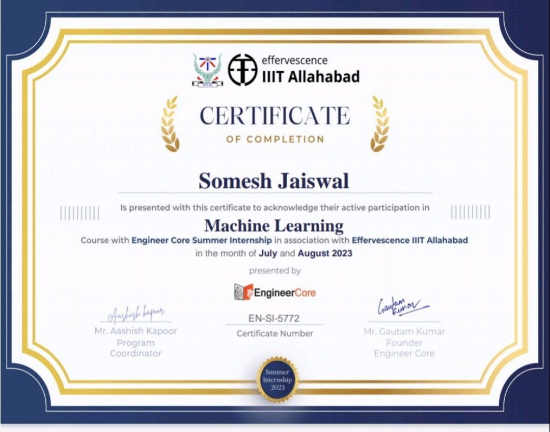 Somesh Jaiswal on LinkedIn: #skillenhancement #training #iiit #ml Somesh Jaiswal on LinkedIn: #skillenhancement #training #iiit #ml