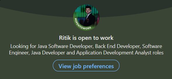 Ritik Singh on LinkedIn: #javadeveloper #backenddevelopment #springboot ... Ritik Singh on LinkedIn: #javadeveloper #backenddevelopment #springboot ...