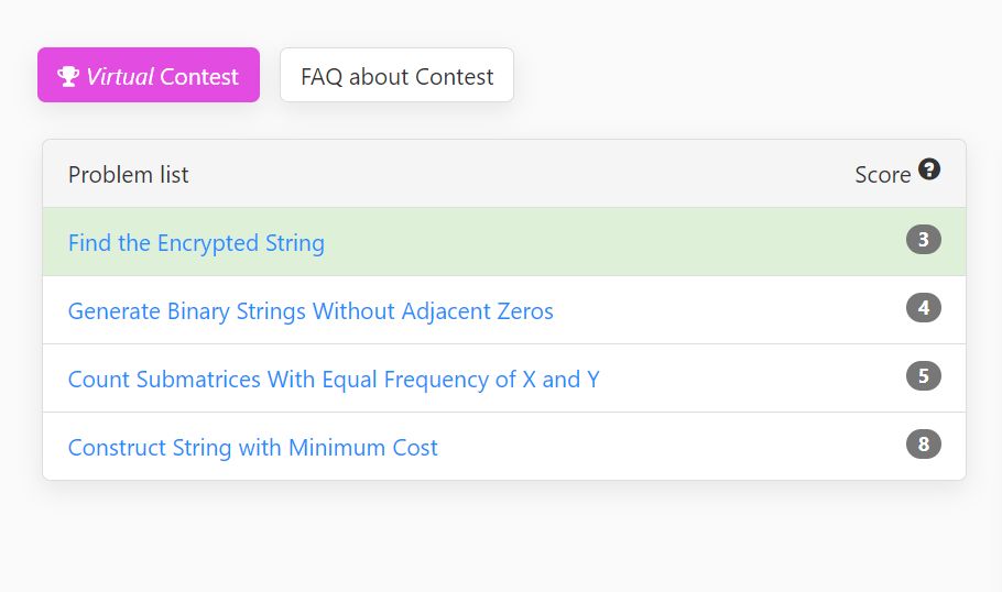 🚀 Just took part in LeetCode Weekly Contest 404! | REYNA A.T 🚀 Just took part in LeetCode Weekly Contest 404! | REYNA A.T