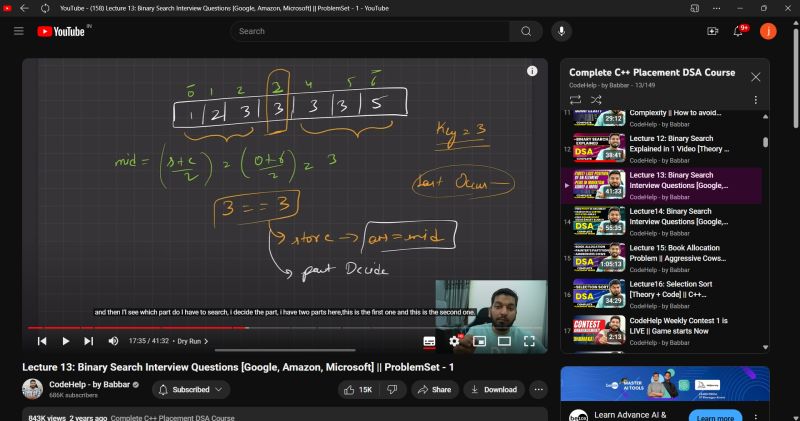 juber shaikh on LinkedIn: #codingjourney #dsa #binarysearch # ... juber shaikh on LinkedIn: #codingjourney #dsa #binarysearch # ...