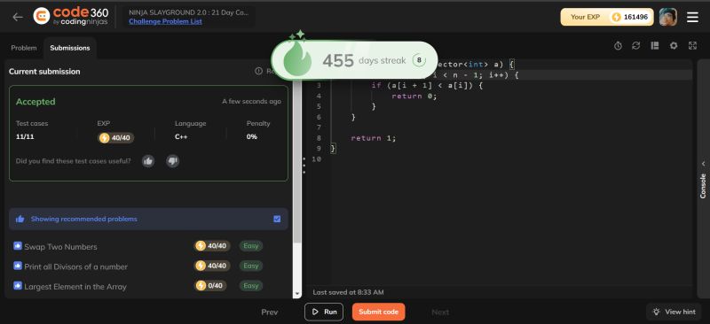 Pradeep Suryavanshi on LinkedIn: #tcs #ninjaslayground #codingninjas ... Pradeep Suryavanshi on LinkedIn: #tcs #ninjaslayground #codingninjas ...