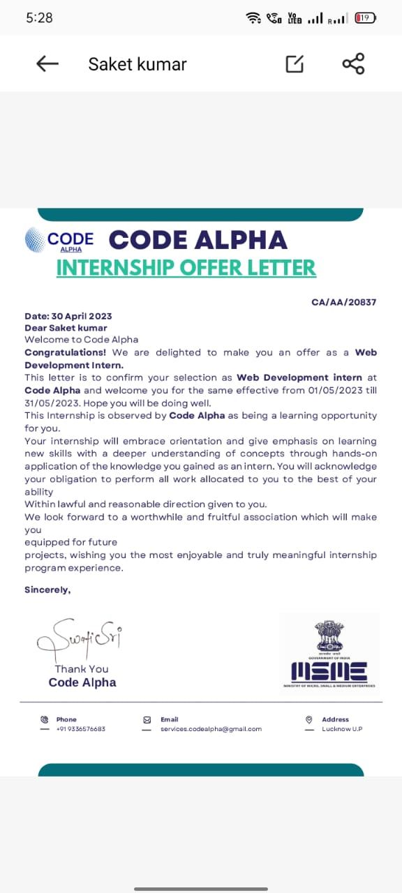 SAKET KUMAR on LinkedIn: #webdevelopment #internship #share #intern # ... SAKET KUMAR on LinkedIn: #webdevelopment #internship #share #intern # ...