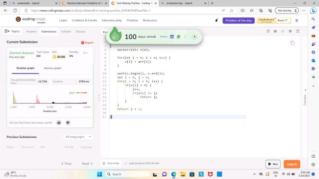 Arpit Agrawal on LinkedIn: #codingninjas #100daysofcode #codingjourney ... Arpit Agrawal on LinkedIn: #codingninjas #100daysofcode #codingjourney ...
