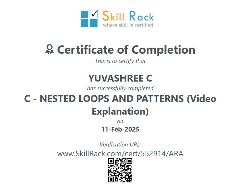 #cprogramming #nestedloops #coding #skillrack #problemsolving ... #cprogramming #nestedloops #coding #skillrack #problemsolving ...