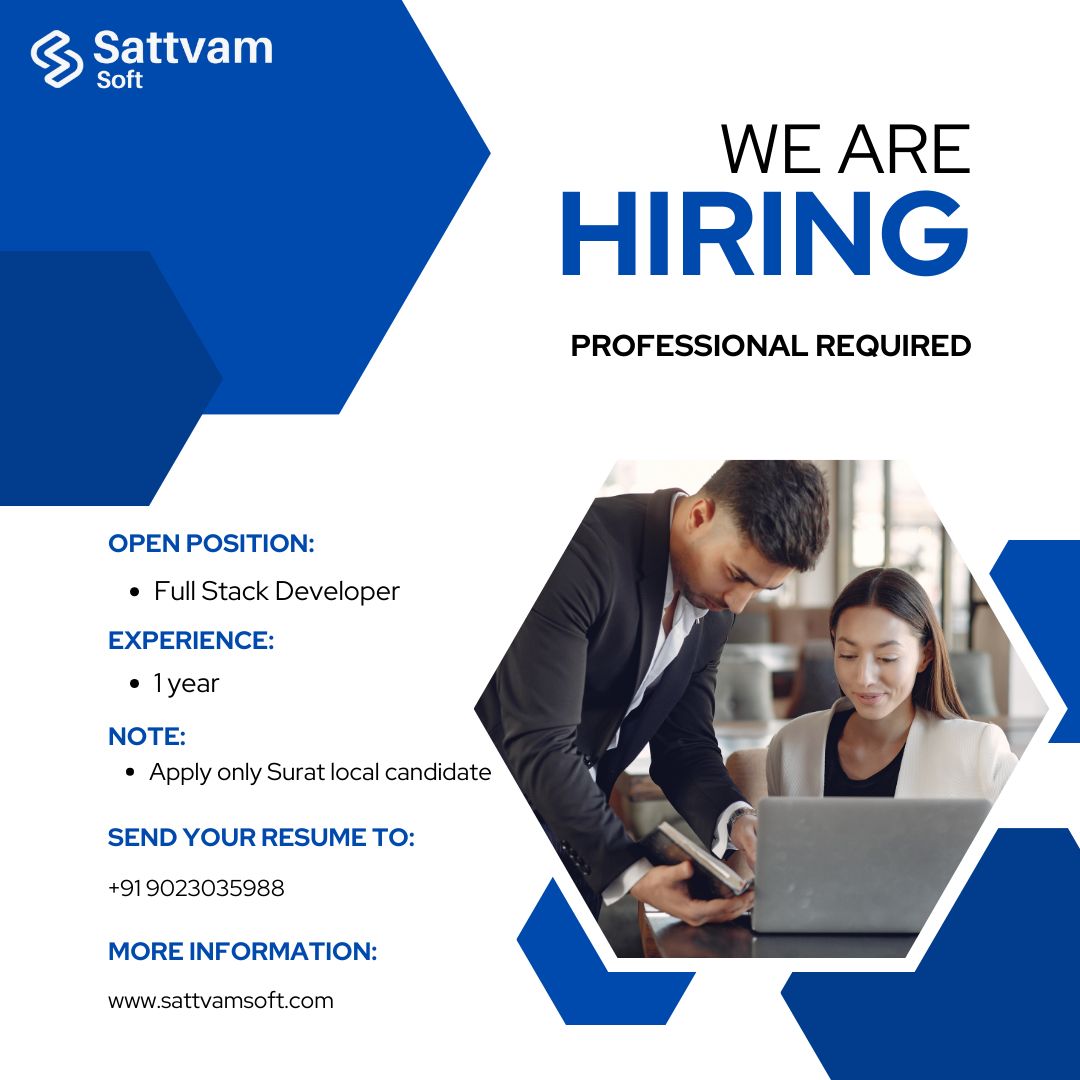 Navadiya Raj on LinkedIn: #sattvamsoft #fullstackdevelopers #surat # ... Navadiya Raj on LinkedIn: #sattvamsoft #fullstackdevelopers #surat # ...