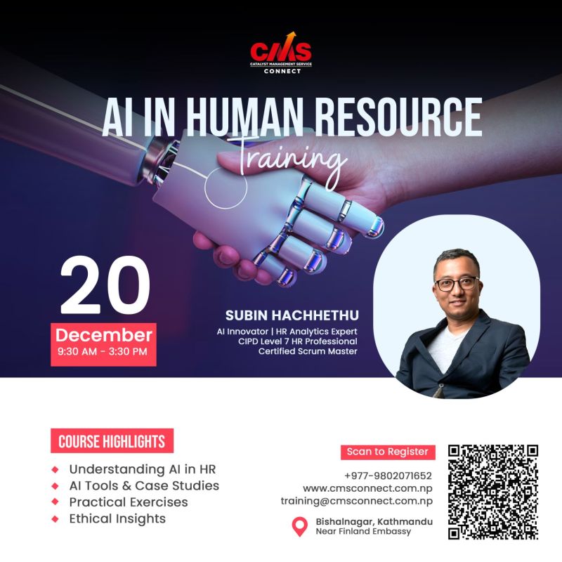 Kabindra Napit on LinkedIn: #cmsconnect #aiinhr #hrtraining Kabindra Napit on LinkedIn: #cmsconnect #aiinhr #hrtraining