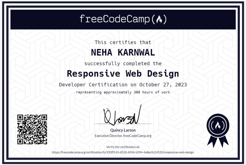 Neha Karnwal on LinkedIn: I am thrilled to share that I've obtained a ... Neha Karnwal on LinkedIn: I am thrilled to share that I've obtained a ...
