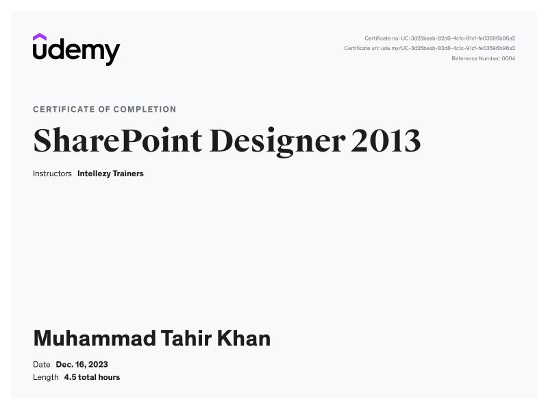 Muhammad Tahir Khan on LinkedIn: SharePoint Designer Muhammad Tahir Khan on LinkedIn: SharePoint Designer