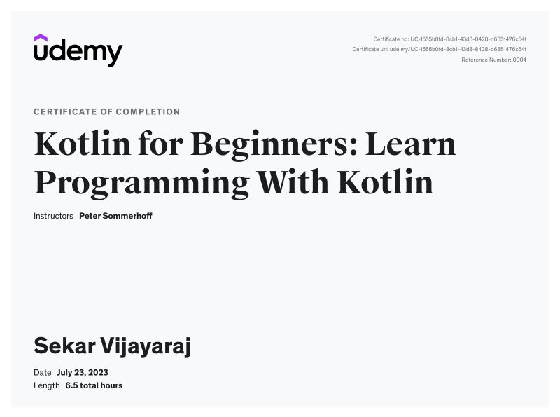Vijayaraj Sekar on LinkedIn: Completed Vijayaraj Sekar on LinkedIn: Completed