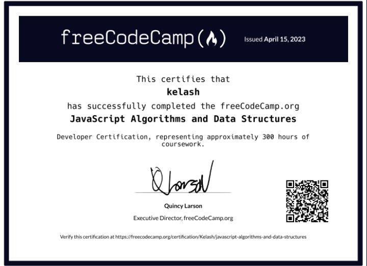 Hellow Everyone,glad to share that i have completed the JavaScript ... Hellow Everyone,glad to share that i have completed the JavaScript ...
