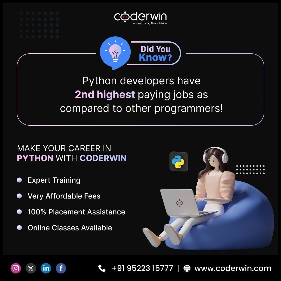 CoderWin on LinkedIn: #pythonjobsindore #pythontrainingindore # ... CoderWin on LinkedIn: #pythonjobsindore #pythontrainingindore # ...