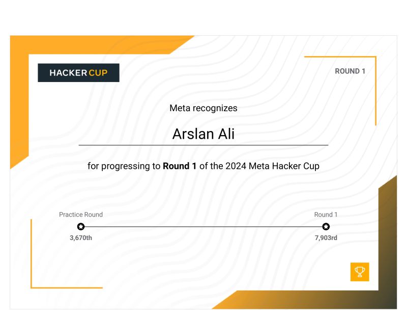 Arslan Ali on LinkedIn: #metahackercup2024 #leetcode #dsa # ... Arslan Ali on LinkedIn: #metahackercup2024 #leetcode #dsa # ...