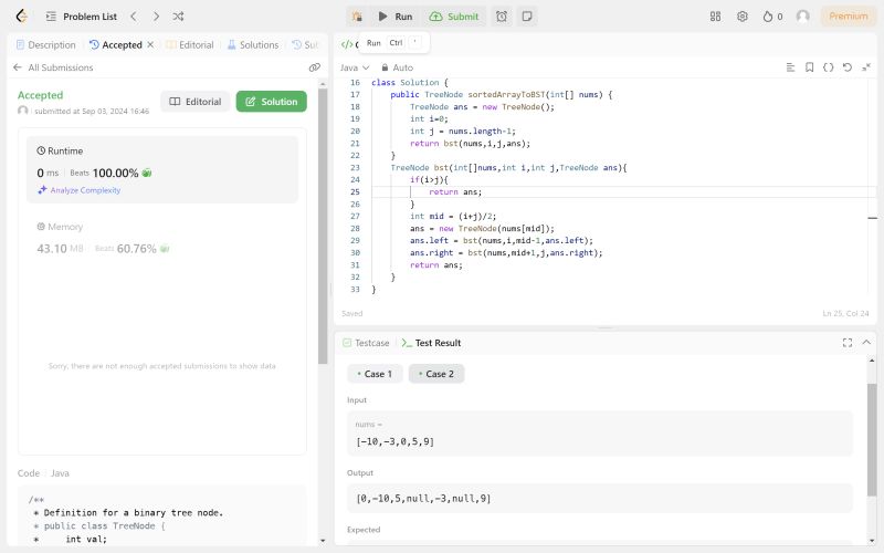 Paramaguru V on LinkedIn: #leetcode #binarysearchtree #java # ... Paramaguru V on LinkedIn: #leetcode #binarysearchtree #java # ...