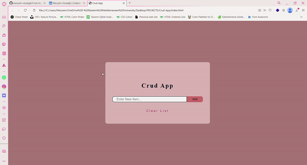 Meryem Uludağlı on LinkedIn: ️Crud-App A simple CRUD application built ... Meryem Uludağlı on LinkedIn: ️Crud-App A simple CRUD application built ...