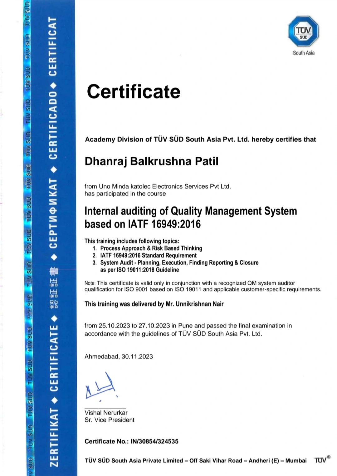 Dhanraj Patil on LinkedIn: Successfully completed training.. Dhanraj Patil on LinkedIn: Successfully completed training..