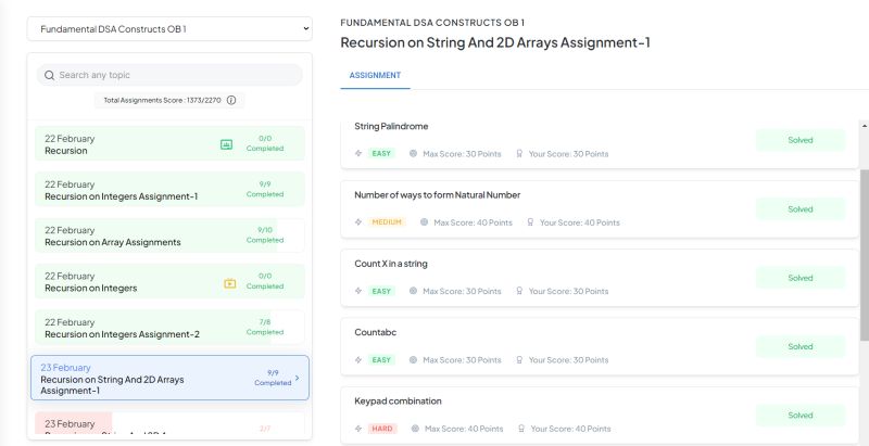 My Java DSA journey on AccioJob | avinash singh posted on the topic ... My Java DSA journey on AccioJob | avinash singh posted on the topic ...