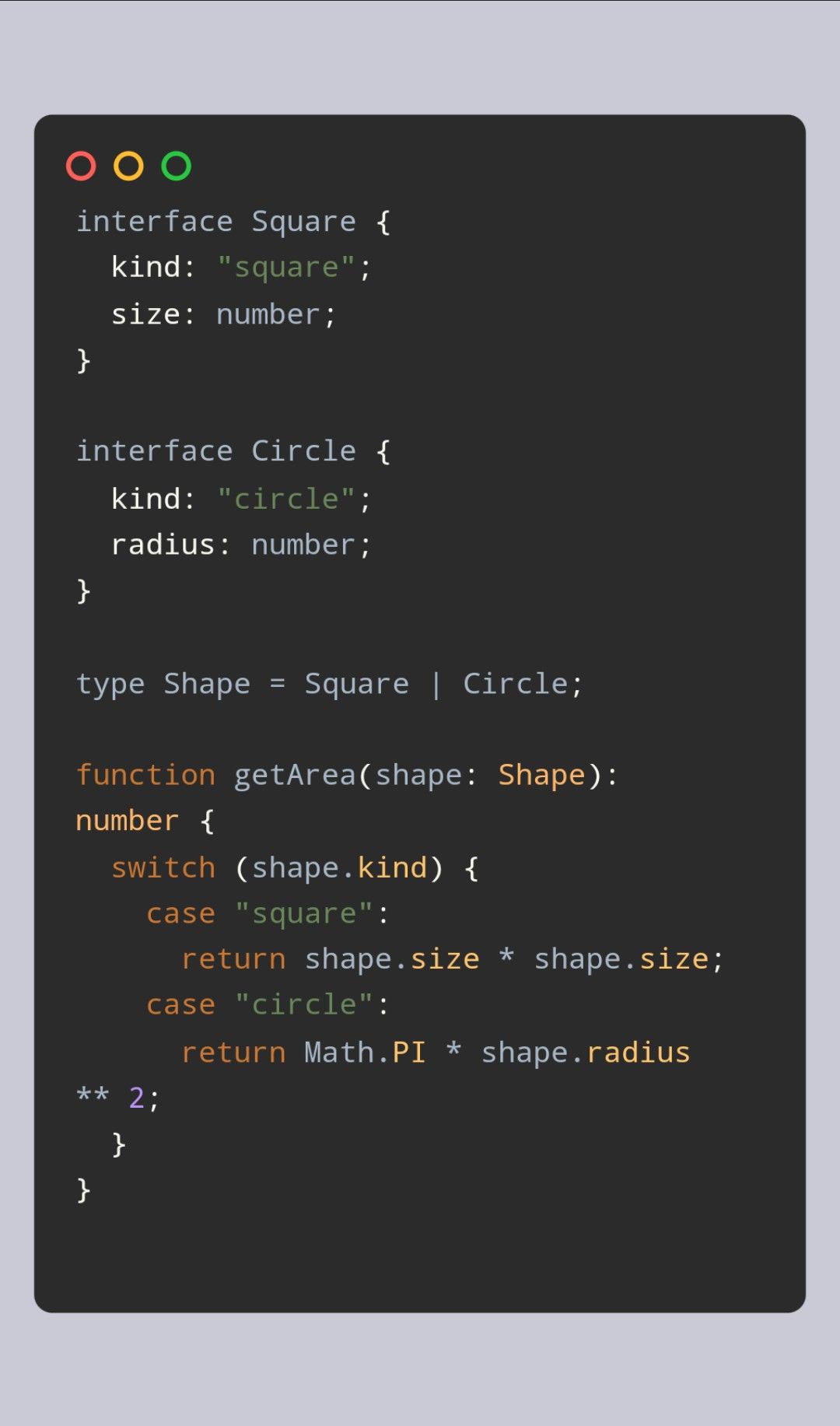 TypeScript's Discriminated Unions feature | Ido Evergreen posted on the ... TypeScript's Discriminated Unions feature | Ido Evergreen posted on the ...
