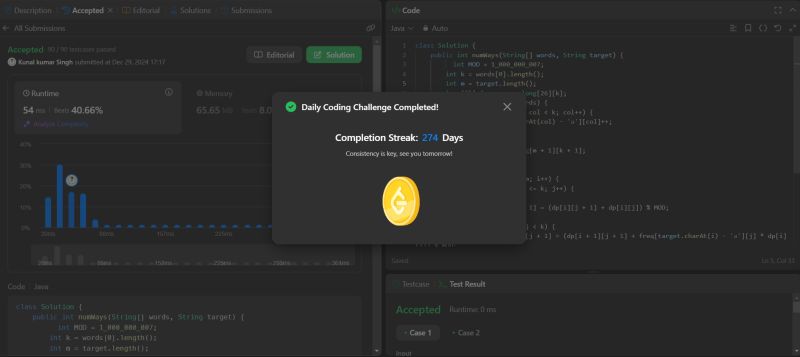 Kunal Kumar Singh on LinkedIn: #365daysofcode #potd #dailychallenge # ... Kunal Kumar Singh on LinkedIn: #365daysofcode #potd #dailychallenge # ...