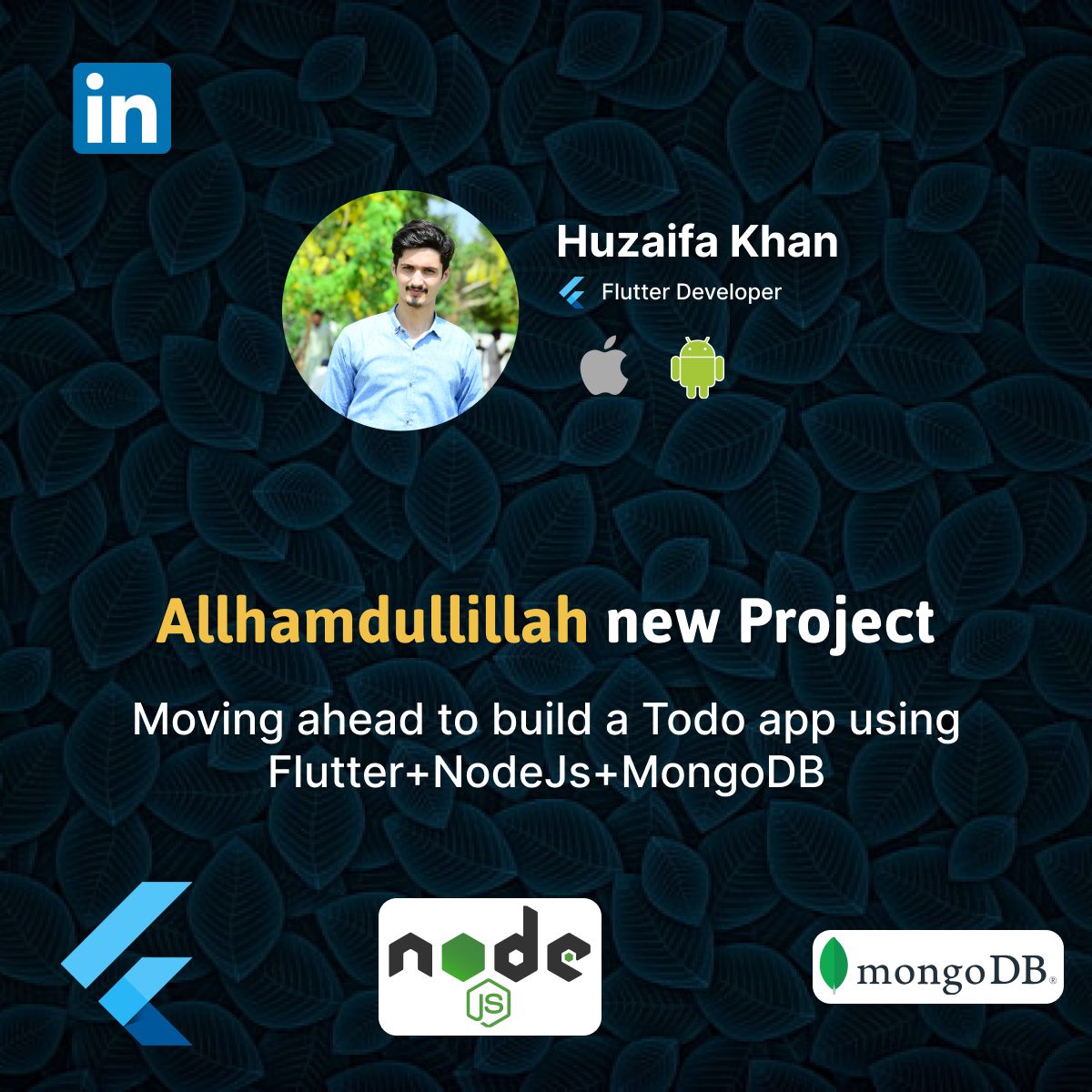 Huzaifa Khan on LinkedIn: #flutter #nodejs #mongodb #flutterdeveloper # ... Huzaifa Khan on LinkedIn: #flutter #nodejs #mongodb #flutterdeveloper # ...
