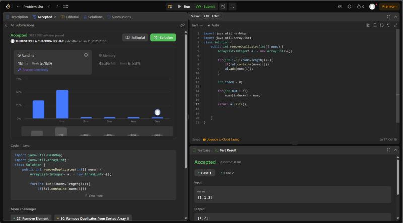 #codingjourney #problemsolving #java #arrays #leetcode #keeplearning ... #codingjourney #problemsolving #java #arrays #leetcode #keeplearning ...