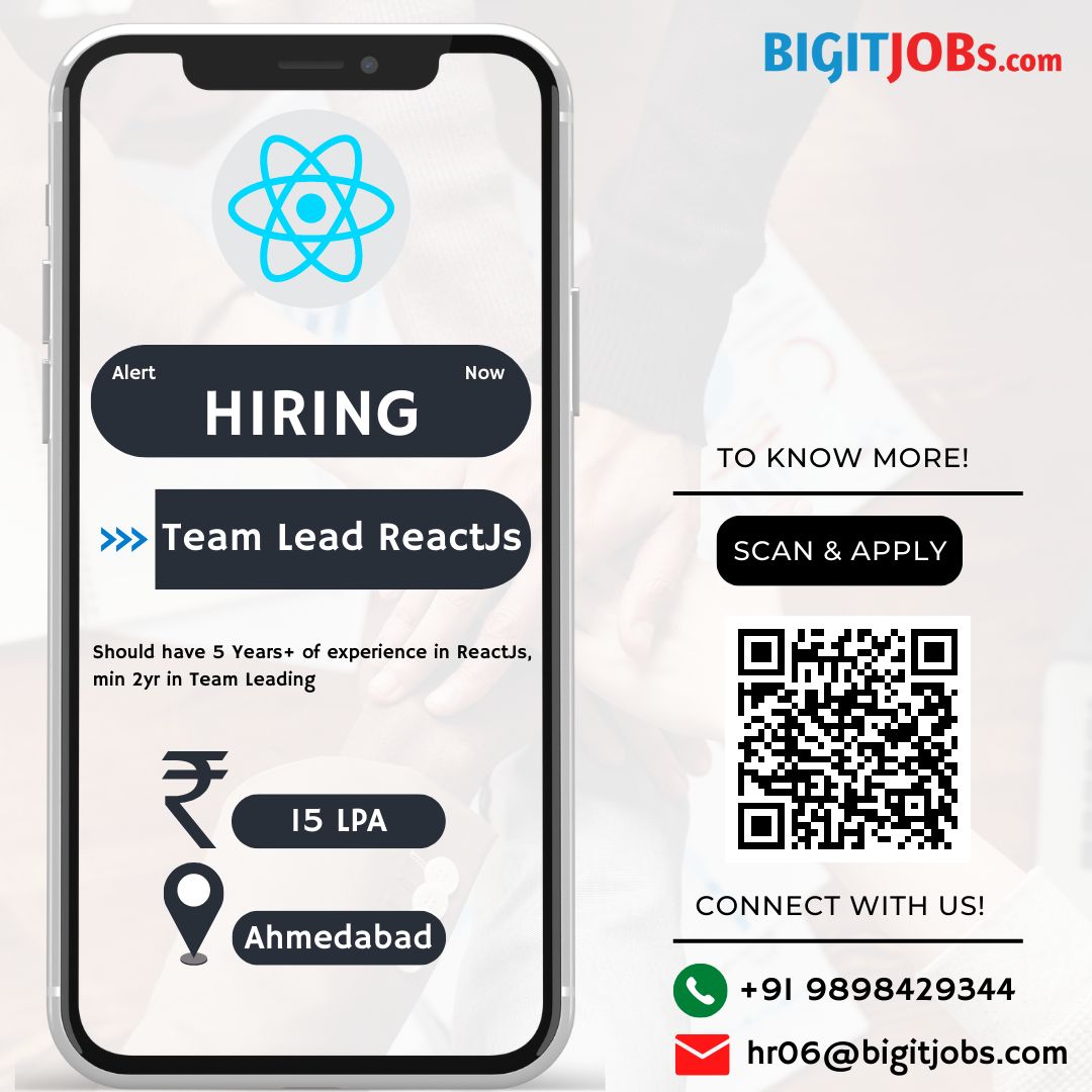 Sourabh Chandrakar on LinkedIn: #bigitjobs #reactjs #reactjsdeveloper # ... Sourabh Chandrakar on LinkedIn: #bigitjobs #reactjs #reactjsdeveloper # ...