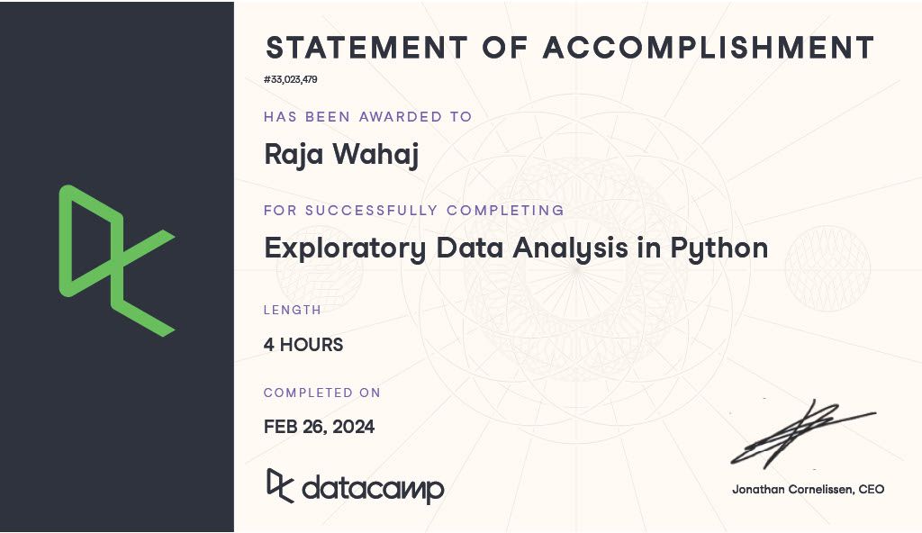 Raja Wahaj Hussain on LinkedIn: Importance of EDA with Python in Data ... Raja Wahaj Hussain on LinkedIn: Importance of EDA with Python in Data ...